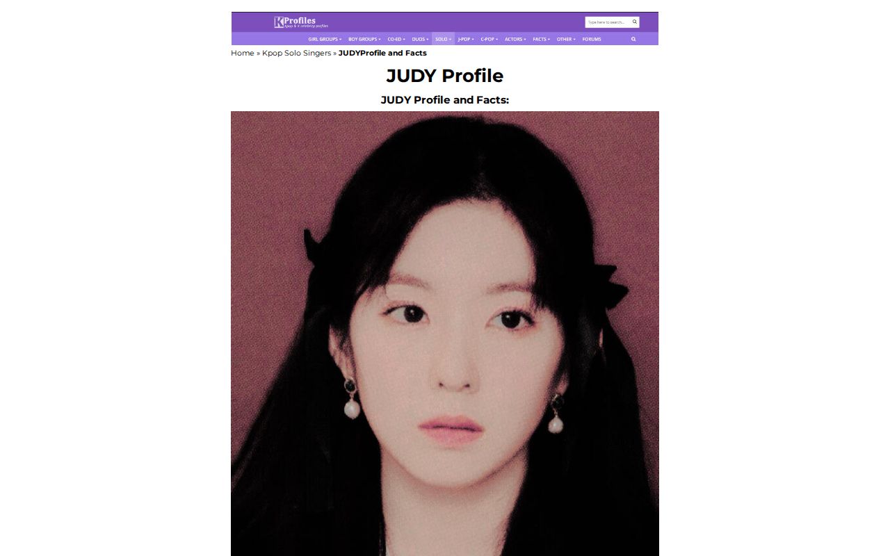 K-PROFILE : JUDY